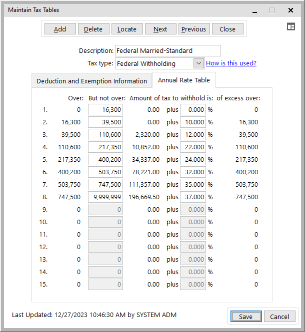 Federal Withholding Table | Cabinets Matttroy